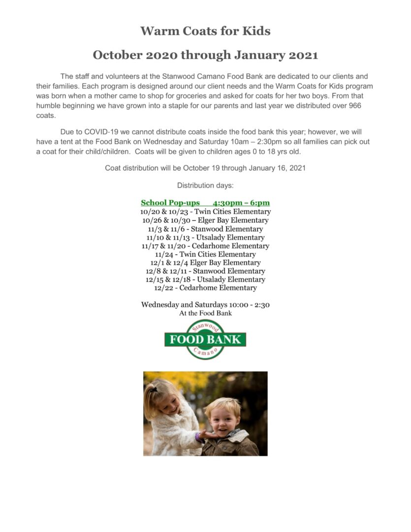 We Are More Than A Food Bank Fall 2020 - Stanwood Camano Food Bank
